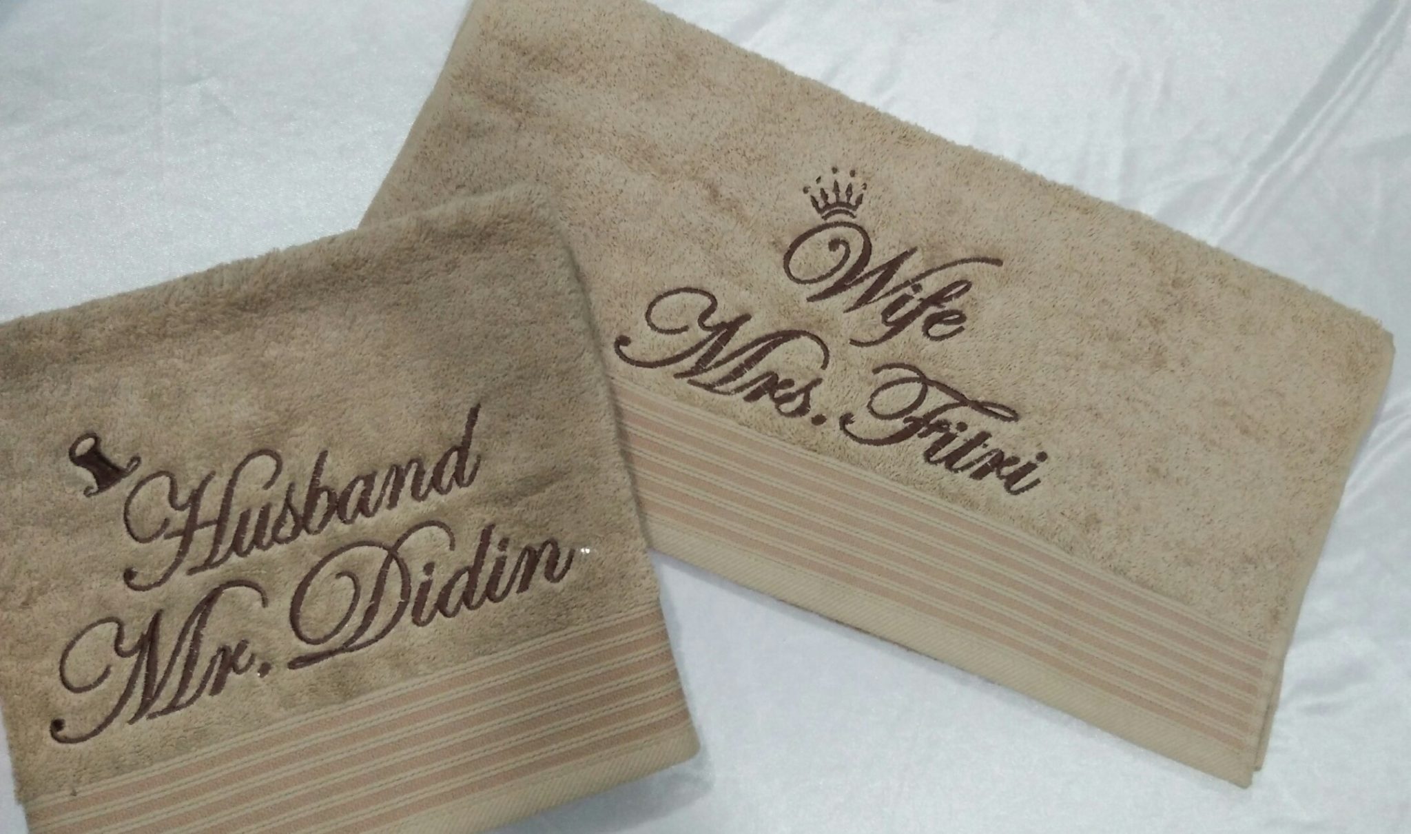 Handuk Hantaran Pernikahan - Bride & Groom Terry Palmer Eternal ...